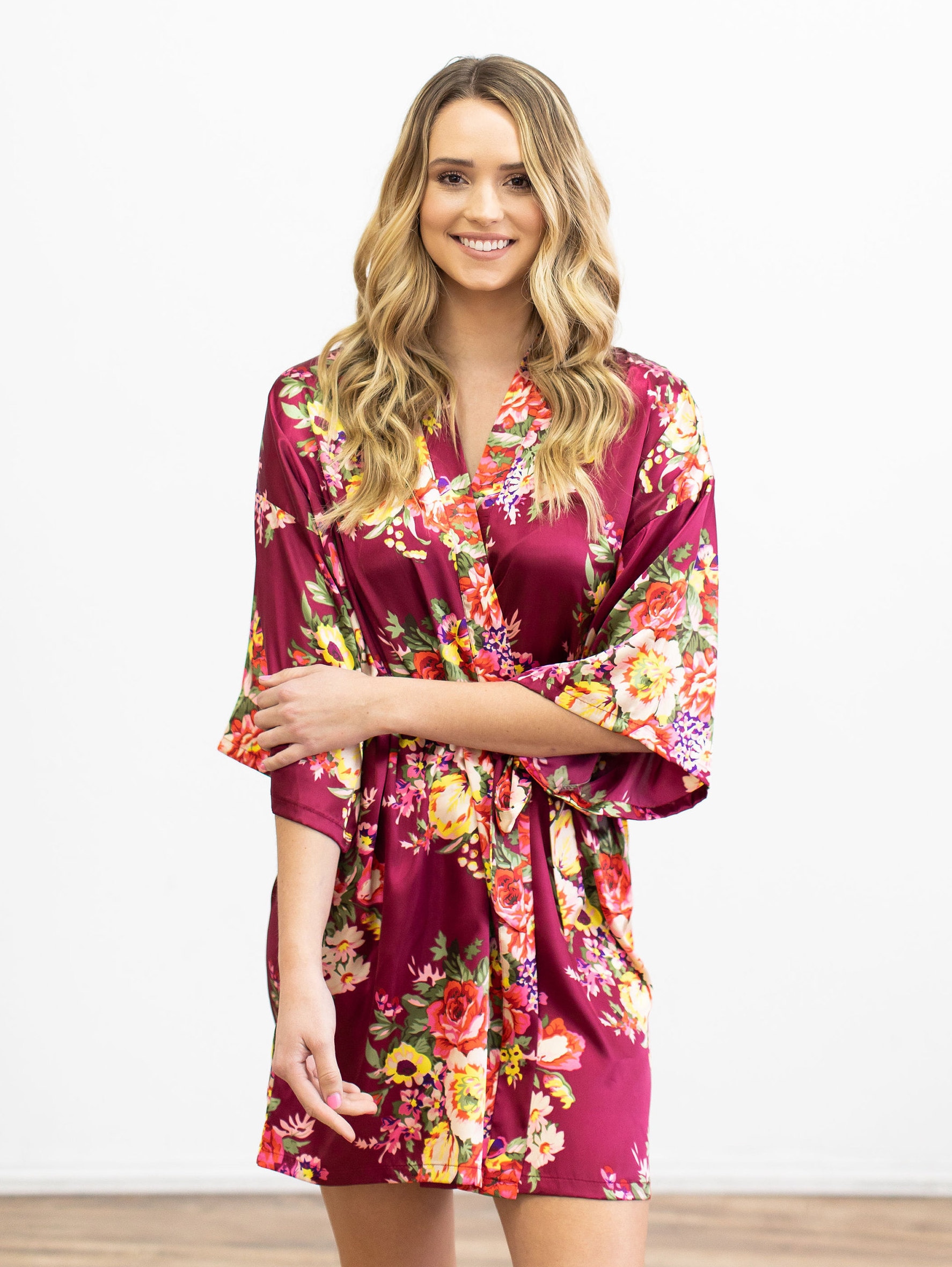 Bridesmaid Robes Wedding Robes Floral Robes Satin Robes - Etsy