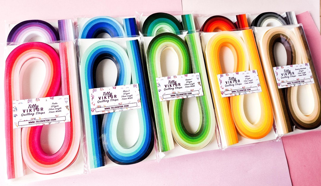 Quilling Paper, 60 Colours Multi Pack Quilling Strips, 10mm Paper Pack ...