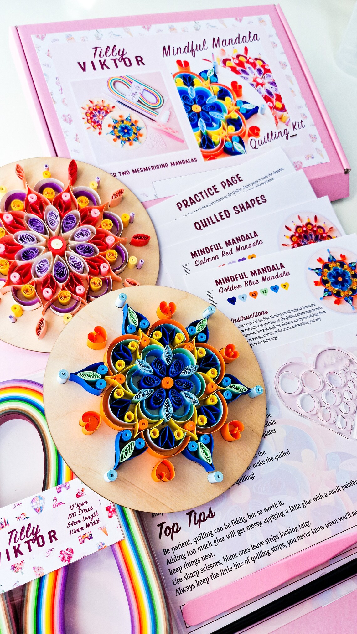 Mandala Quilling Kit Mandala Craft Kit Mindful Crafts | Etsy