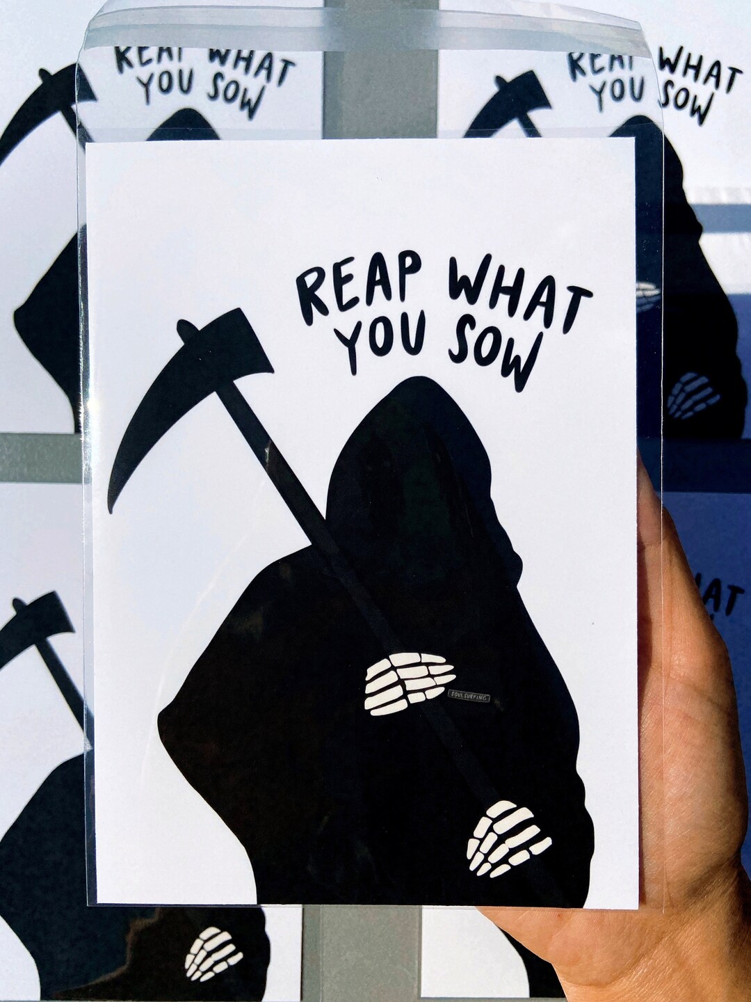 Reap What You Sow Art Print, Grunge Art Print, Grunge Room Decor ...