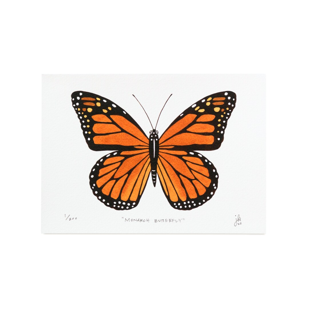 Monarch Butterfly Print - Etsy