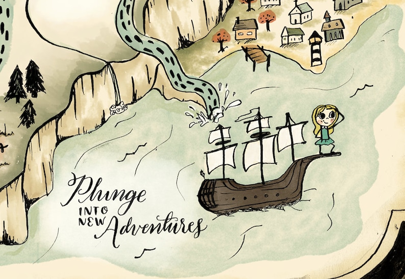 Finding Yourself Giclee Print // Children's Wall Art | Etsy