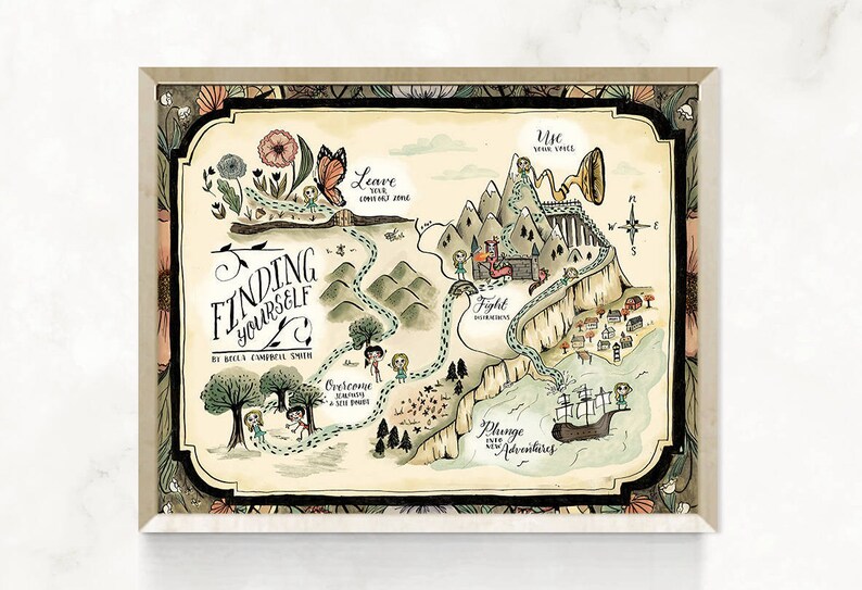 Finding Yourself Giclee Print // Children's Wall Art | Etsy