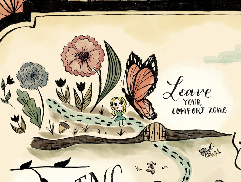 Finding Yourself Giclee Print // Children's Wall Art | Etsy