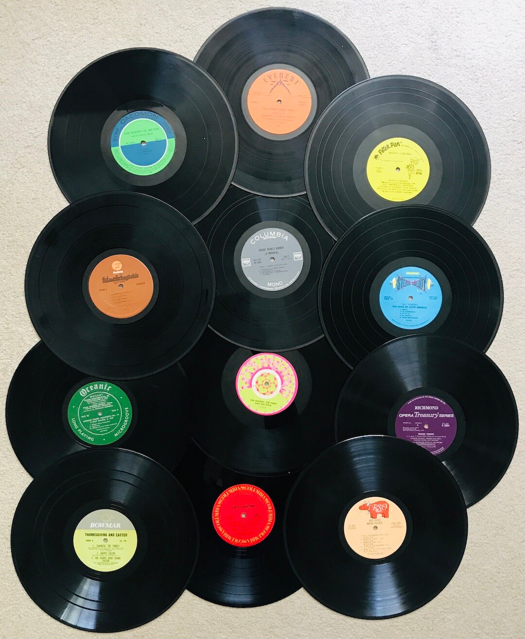 Lot of 5, 10, 15, 20, 25, 30 (12in) Lp's for Arts & Crafts - Etsy