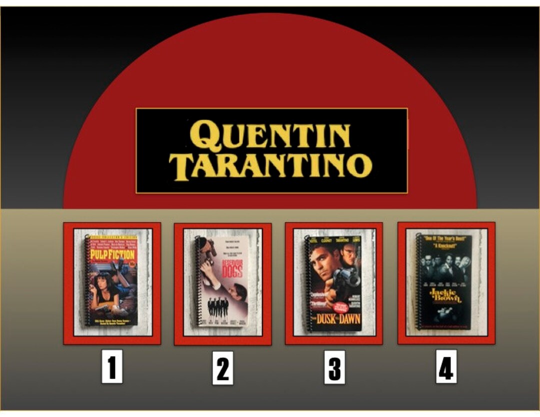 Quentin Tarantino VHS Notebook - Etsy