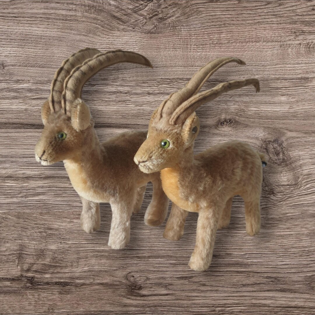 Steiff Rocky Capricorn Stuffed Animal Vintage German Collectible Toy ...