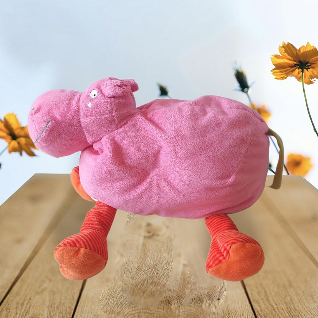 Vintage Retired Ikea Pink Hippo Plush Barnslig Flodhast Retro Soft Toy ...