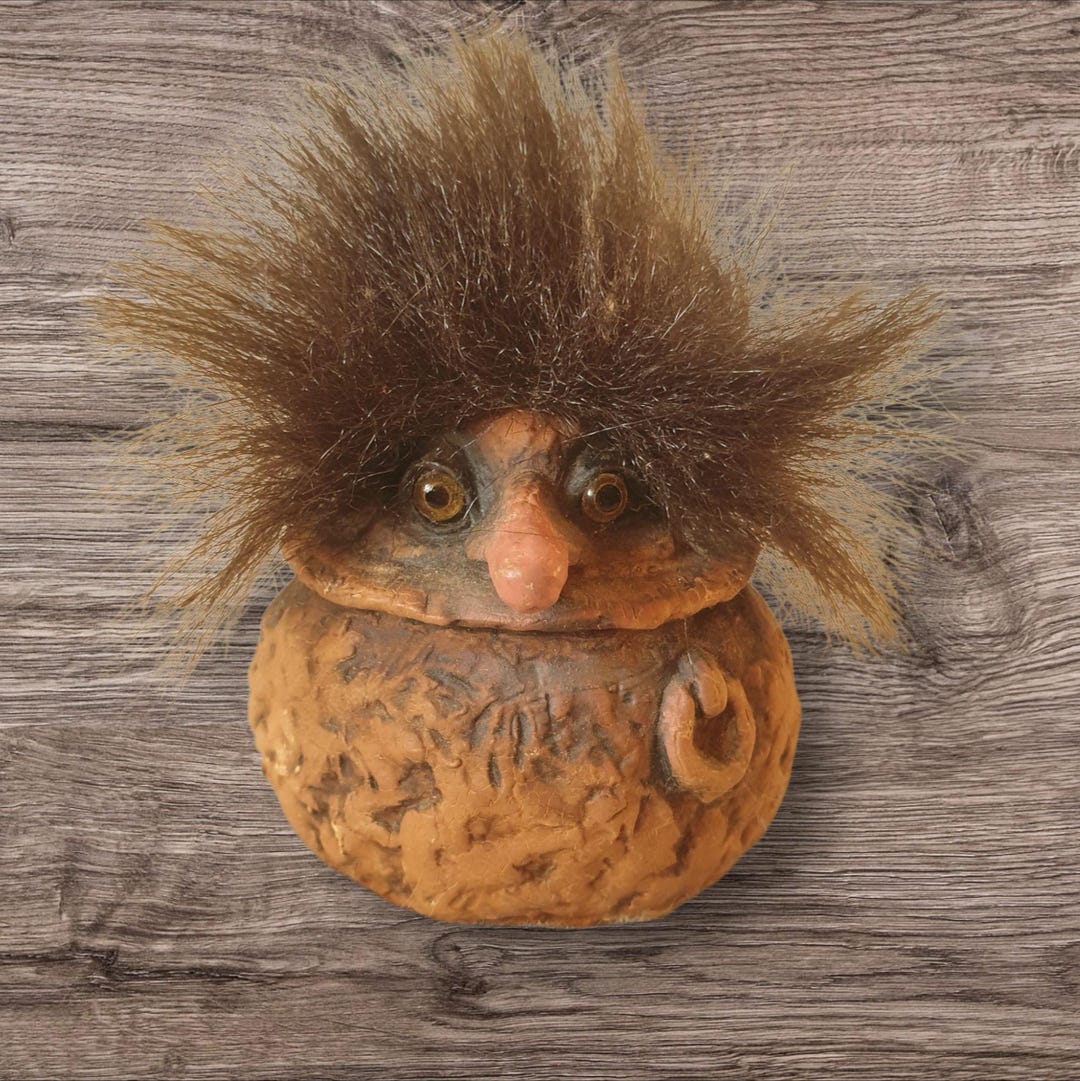Vintage Nyform Troll Number 050 Small Troll in Cooking Pot Height 9 Cm ...