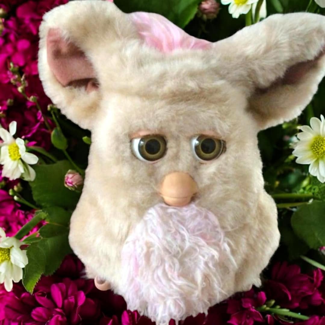 Rare Furby Emoto Tronic Sand With Pink Belly and Hair Brown Eyes 2005 ...