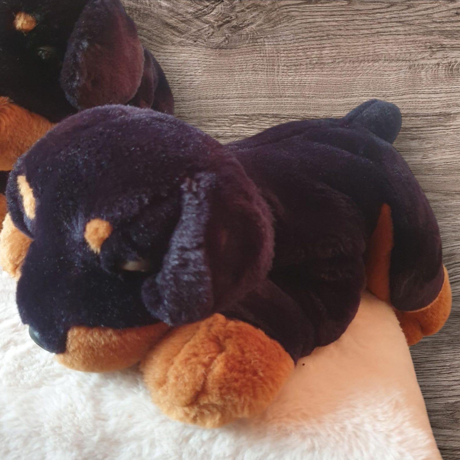 Cute Rottweiler Realistic Dog Plush De Bijenkorf 2 Sizes Available 14 ...