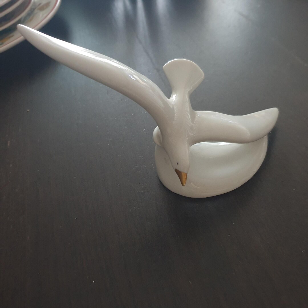 Hollohaza Porcelain Seagull Beautiful Figurine Vintage Hungarian ...