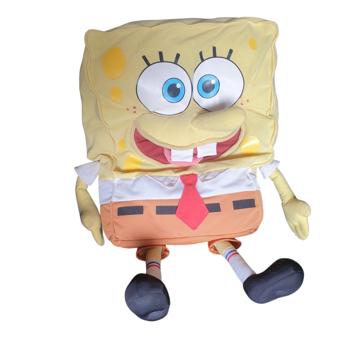 Huge Vintage Sponge Bob Plush Pillow Collectible Soft Toy Mattel 2001 ...