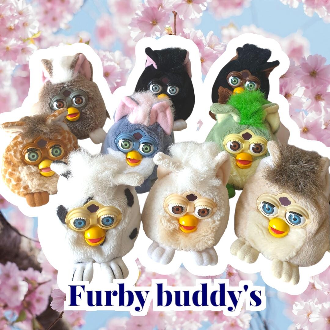 Vintage Furby Buddy Buddies Beanbag Plush Collectible Retro 1999 Soft ...
