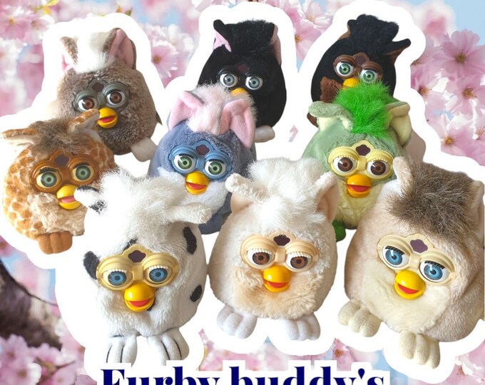 Vintage Furby Buddies “like Joke" Plush Bean Bag Animal Rare Furby ...