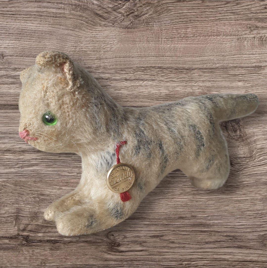 Hermann Teddy Original Cat Stuffed Animal Kitten Collectible German ...