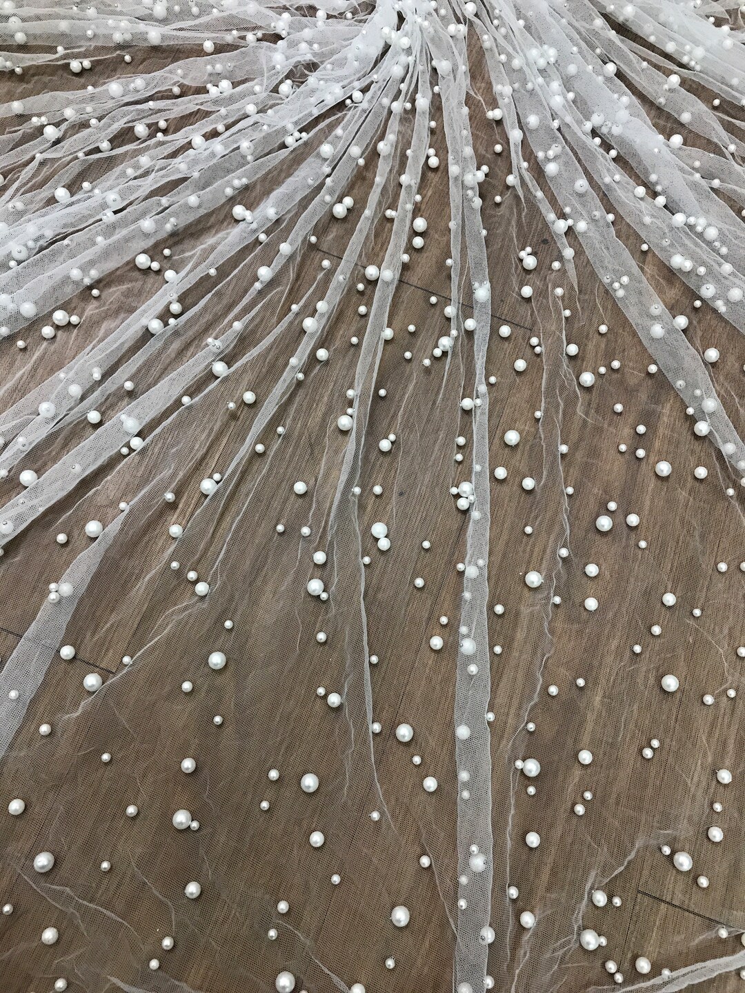 White Beaded Wedding Dress Lace,white 8cm 6cm 5cm Pearls Bridal Lace ...