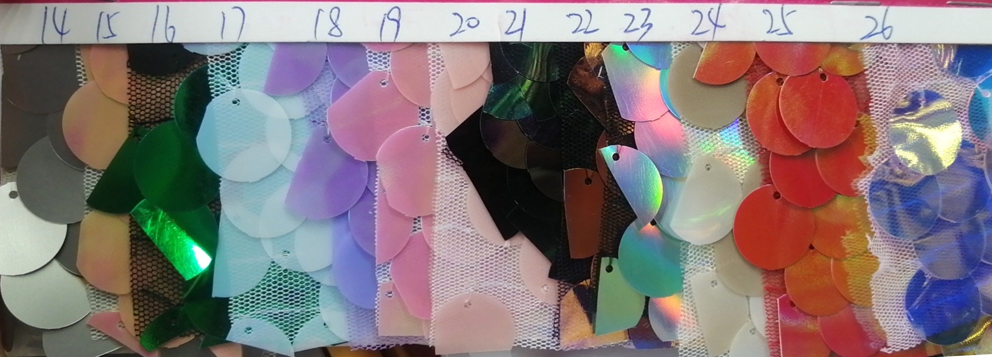 18mm Large Sequin Fabric Glitter Material Designer Haute Show Fabric ...