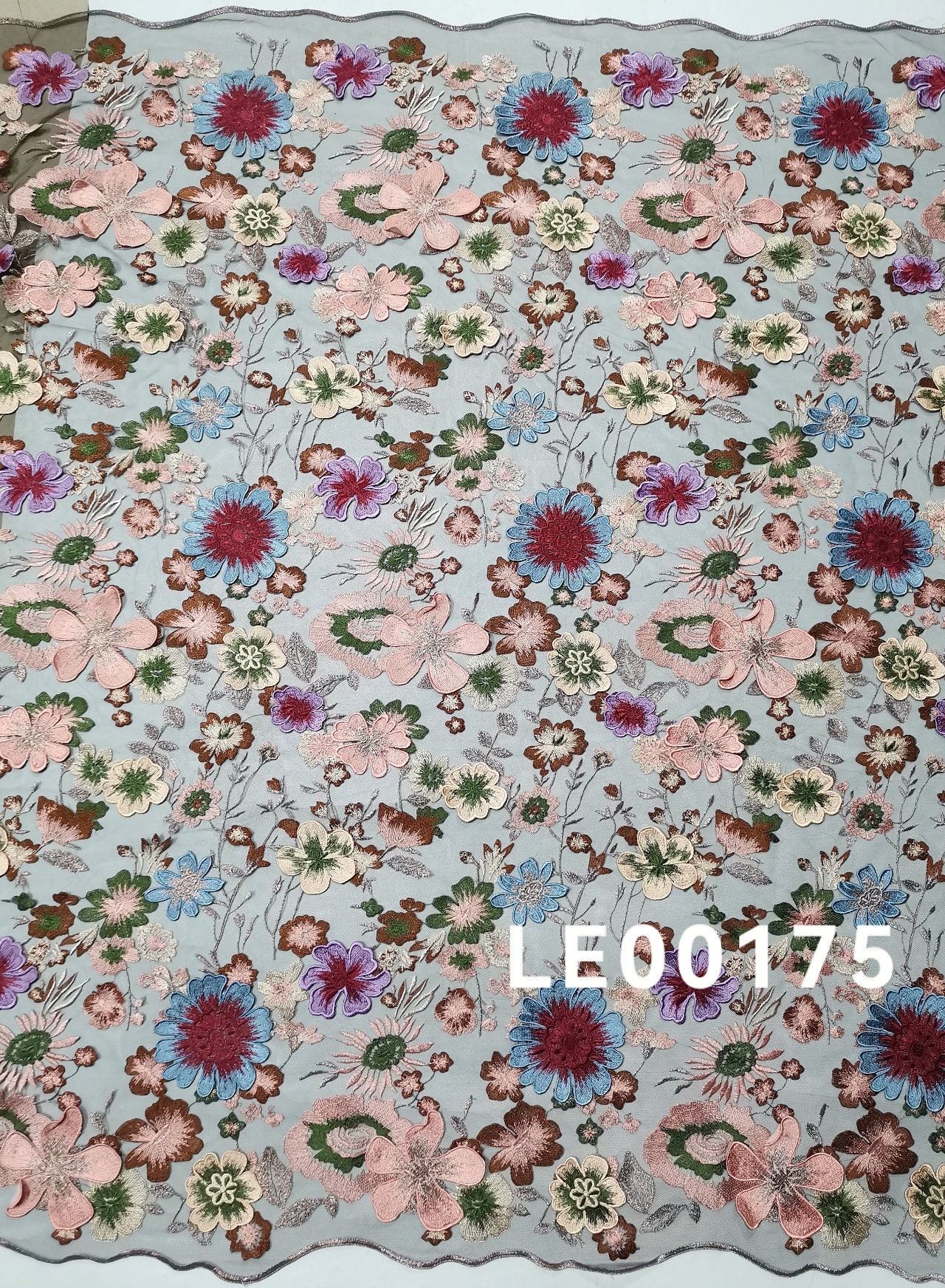 3D Floral Multicolor Embroidery Flower Haute Couture 3D Flower - Etsy