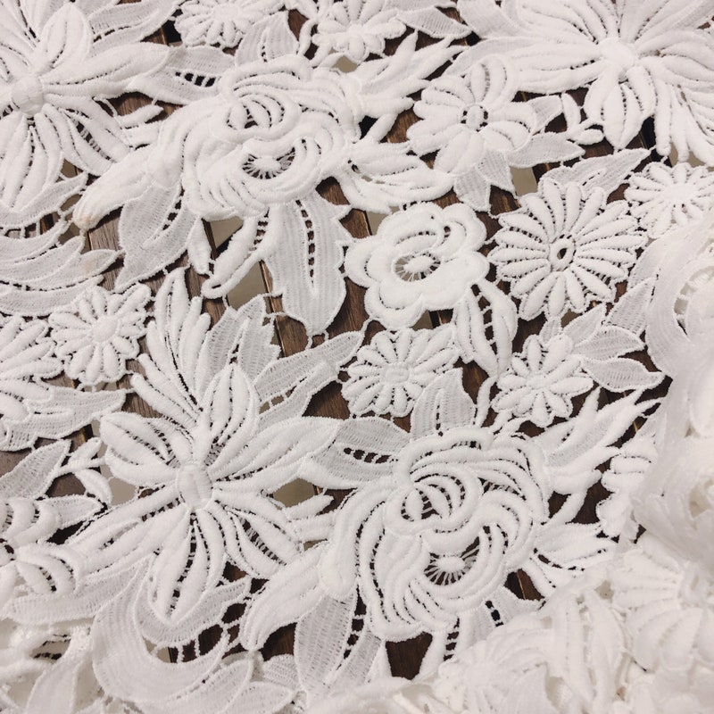 Flower Lace Fabric - Etsy