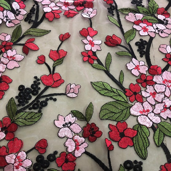 Embroidered Tulle - Etsy