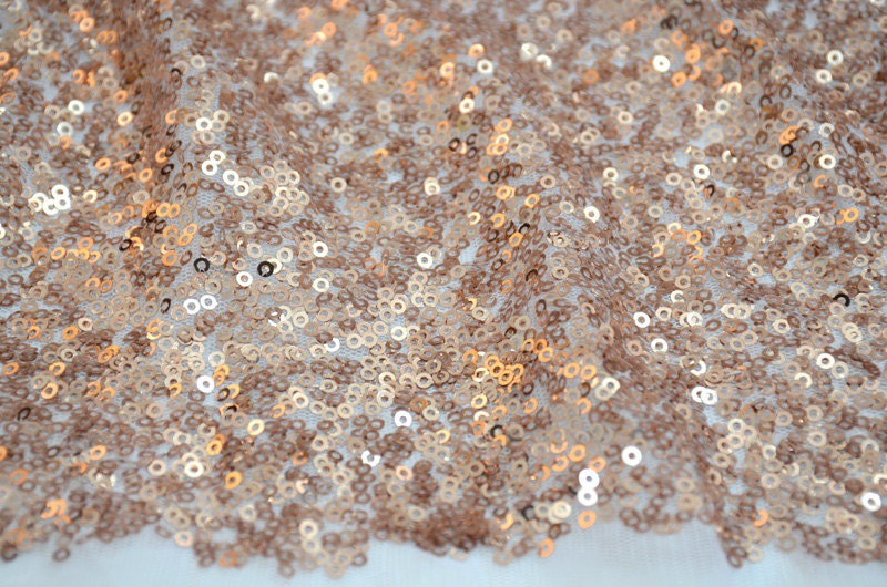 Luxury Champagne Sequins Party Lace Fabrics Elegant Bridal Lace Fabric ...