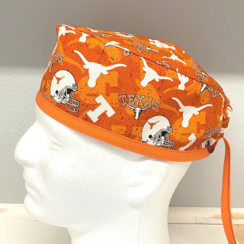 TEXAS LONGHORNS Theme/print Surgeon Cap/surgical Hat, Medium, Handmade ...