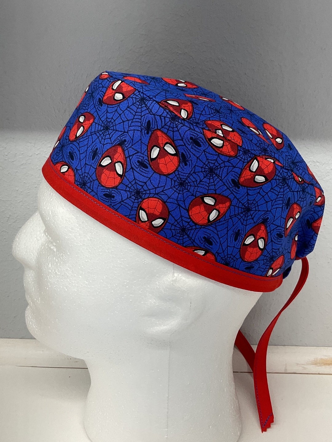 SPIDER MAN Tossed Theme/print Surgeon Cap/surgical Hat/scub Cap, Medium ...