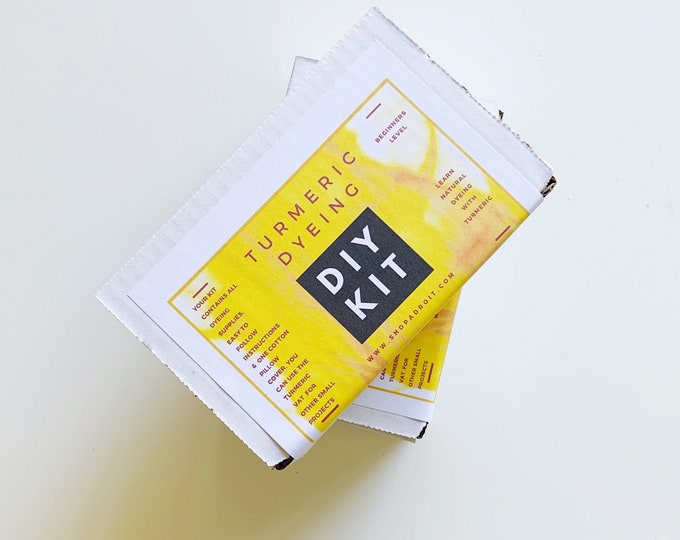 Turmeric Dye Kit, Natural Dyeing Kit, DIY Kit, Turmeric Tie Dye Kit ...