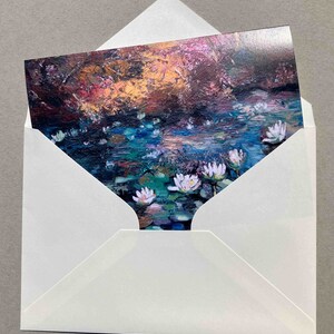 Turmericcolor Card, Greeting Card, Water Lily, Birthday, Anniversary ...