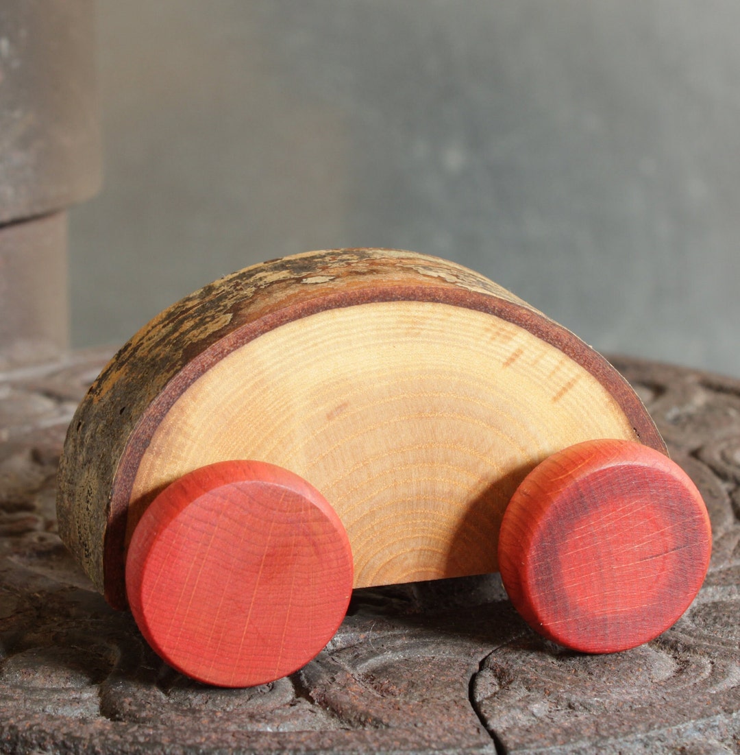 Personalised Wooden Cars - Natural Wood Toy - Montessori Toys - Wooden ...