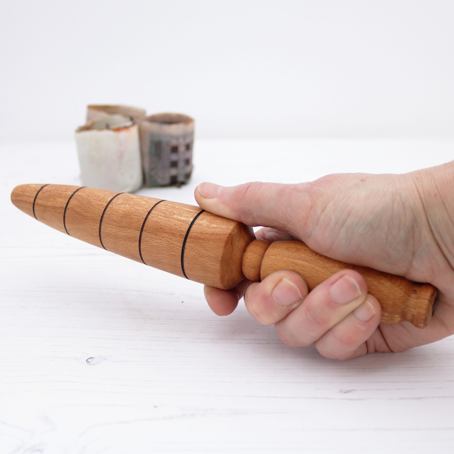 Traditional Wooden Garden Dibber Mini Seed Dibber and Bulb Planting ...