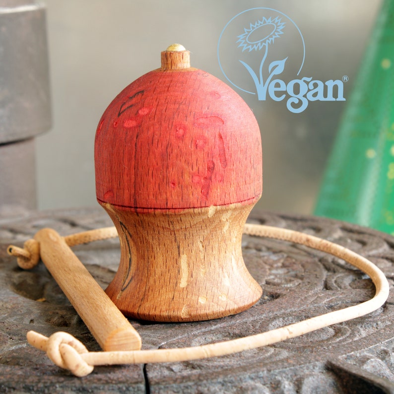 Spinning Top With String Whip & Peerie Whipping Top - Etsy