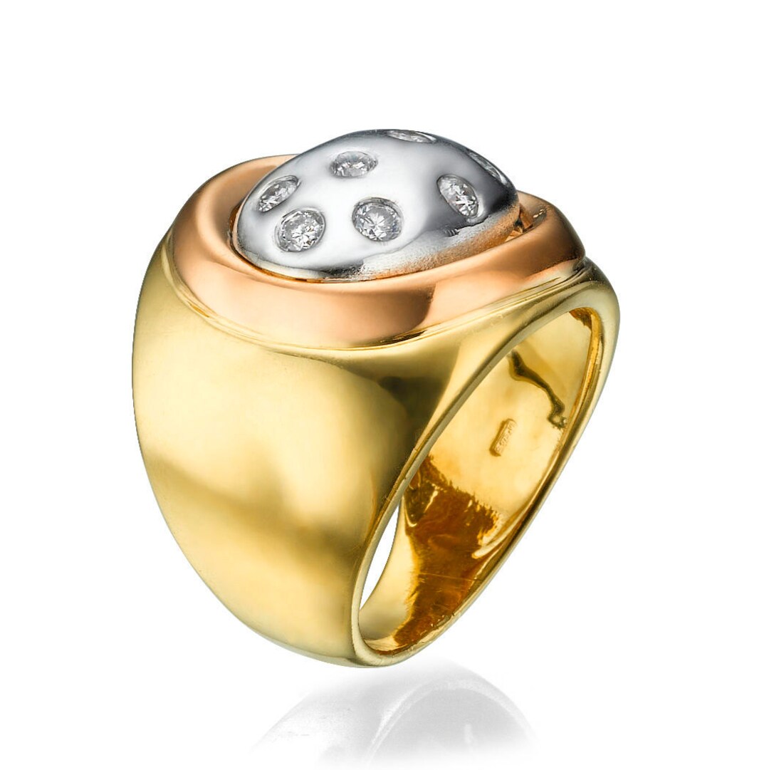 Wide Band Anniversary Rings G VS Diamond Anniversary Ring - Etsy