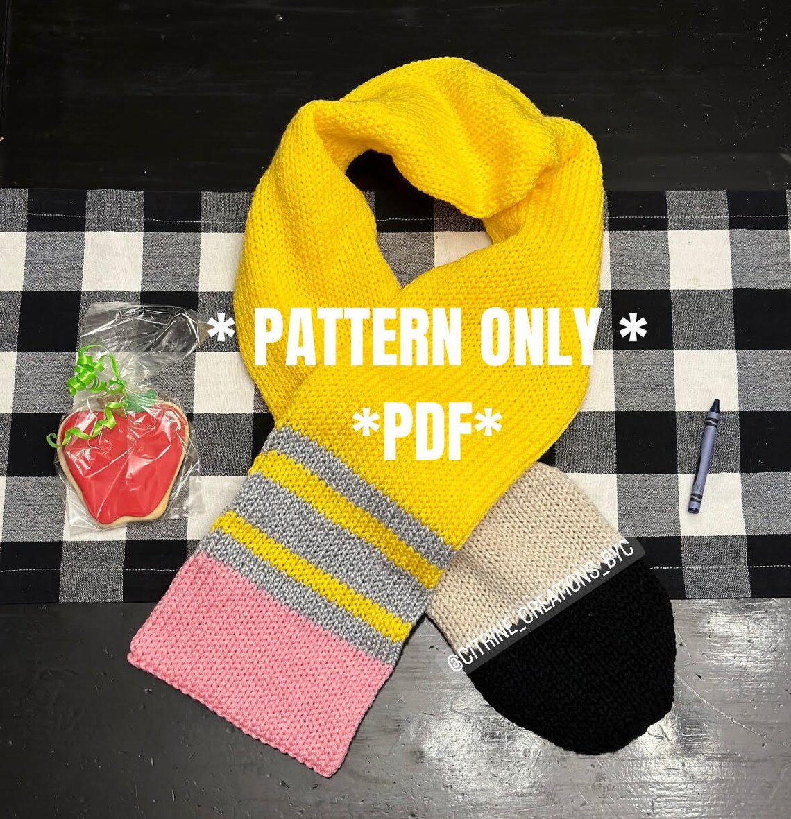 Pencil Scarf PATTERN for Circular Knitting Machine - Etsy