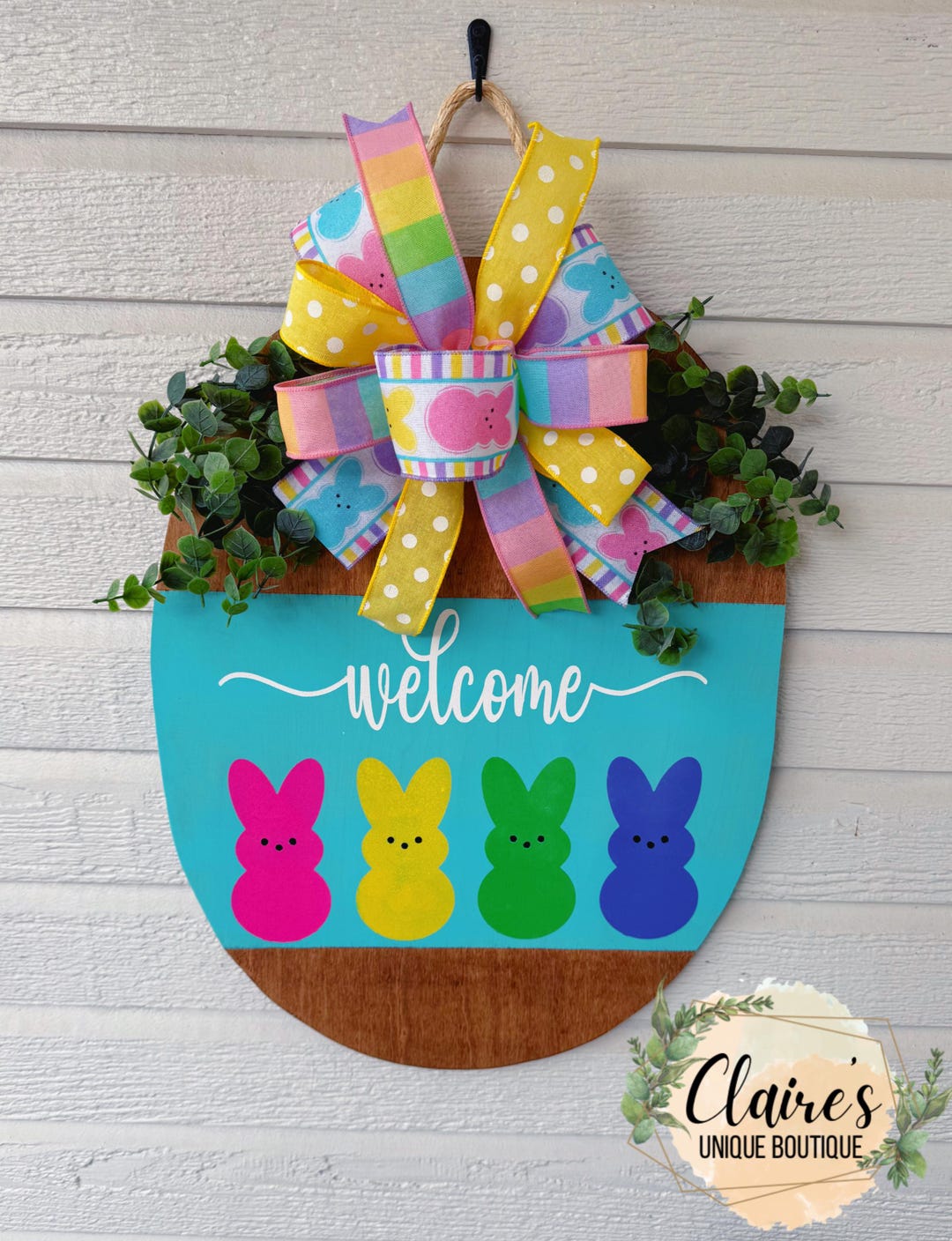 Welcome Peeps 20” Door Hanger - Etsy