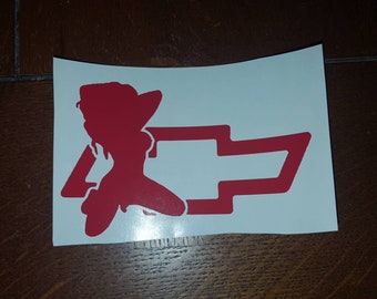 Chevy girl decal | Etsy