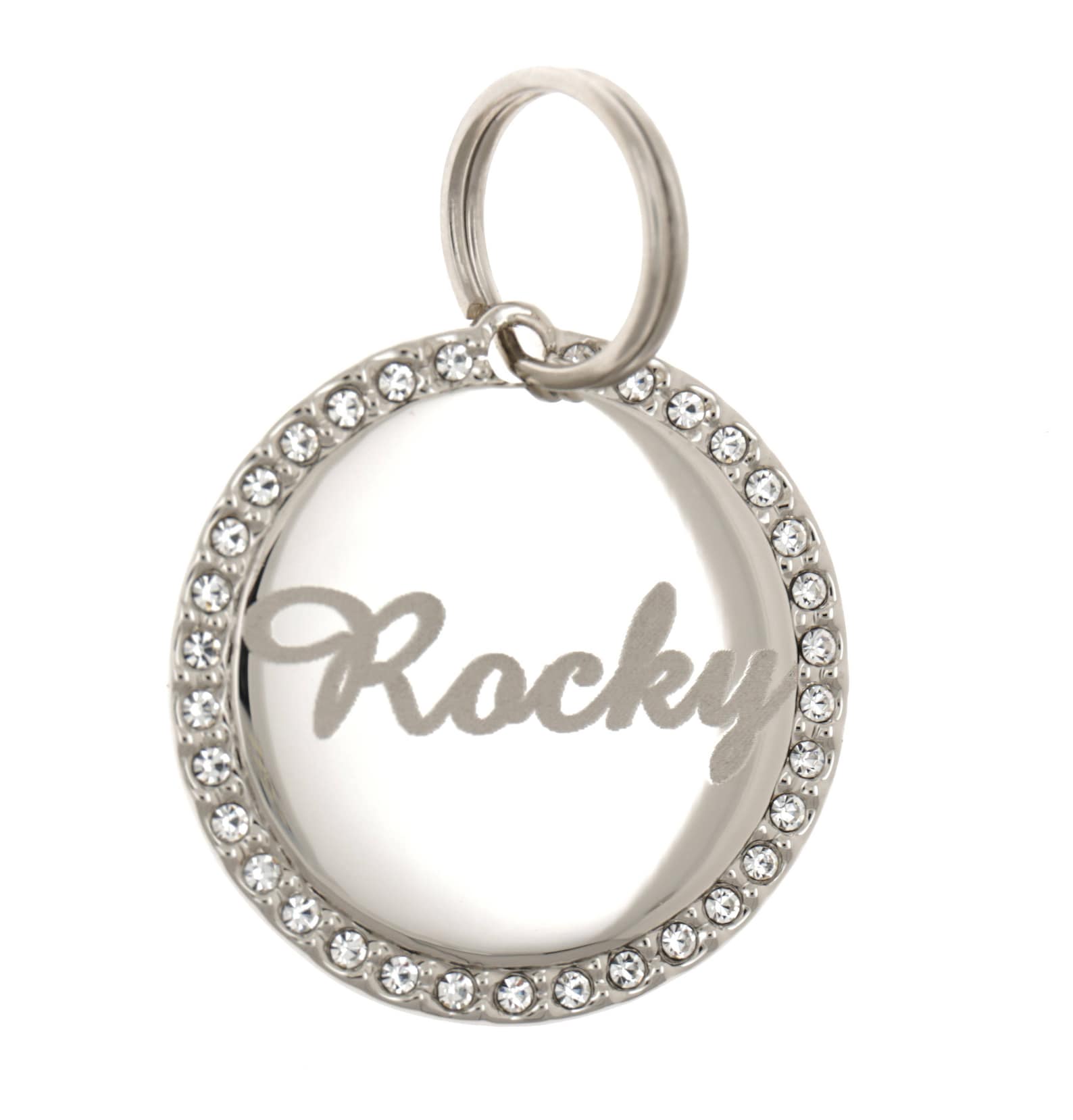Custom Engraved Personalized Round Stainless Rhinestones - Etsy