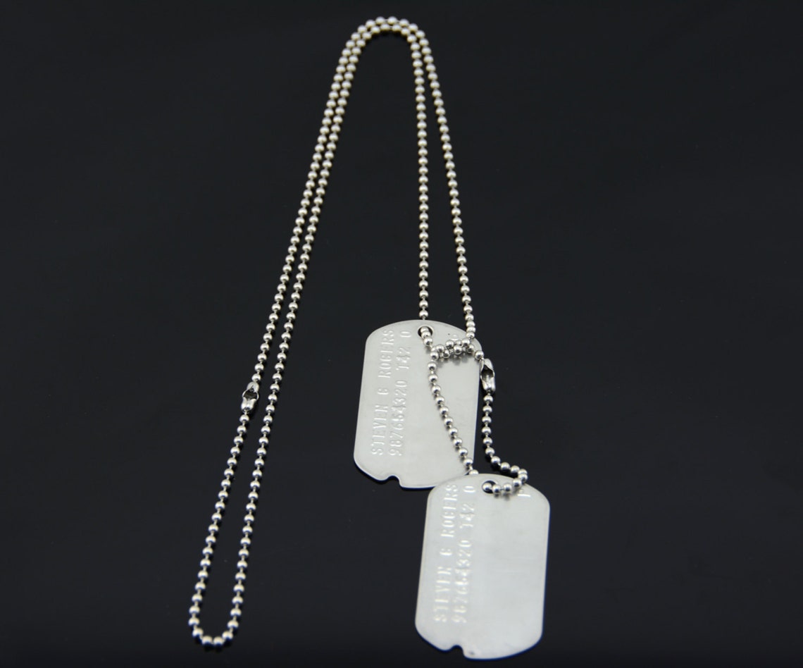 Avengers Captain America Stainless Steel Military Dog Tags - Etsy