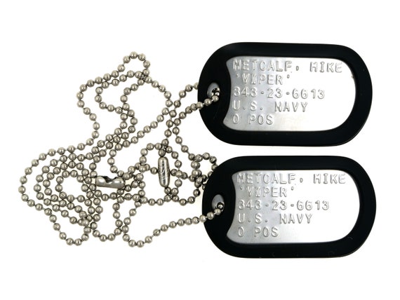 VIPER Stainless Steel Military Dog Tag Set Cosplay Halloween - Etsy