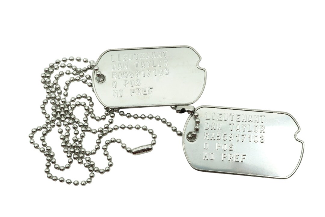 Lieutenant Dan Stainless Steel Military Dog Tags Cosplay Halloween ...