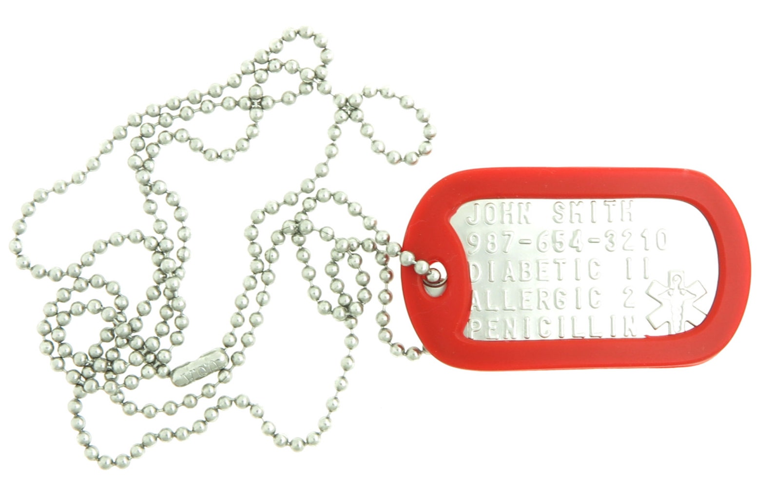 Custom Personalized Embossed Medical ID Military Style - Etsy