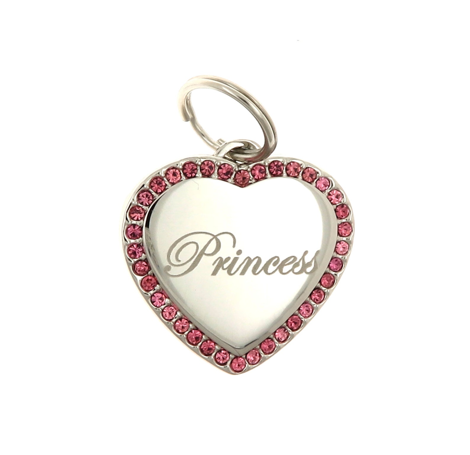 Custom Engraved Personalized Stainless Steel Heart Shape W/ - Etsy