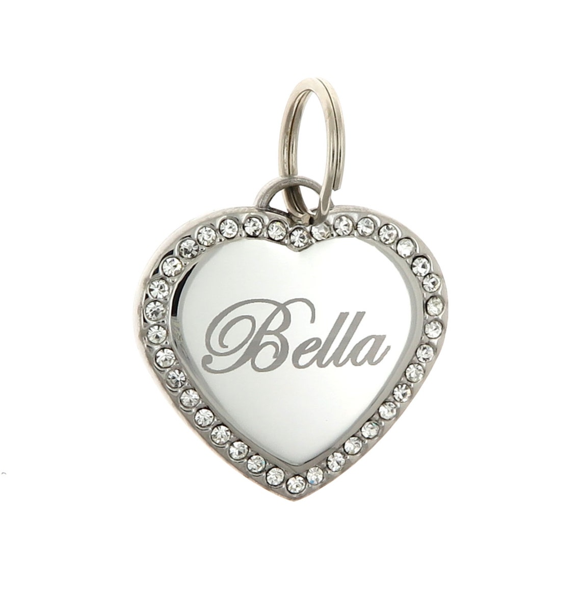 Custom Engraved Personalized Stainless Steel Heart Shape W/ - Etsy