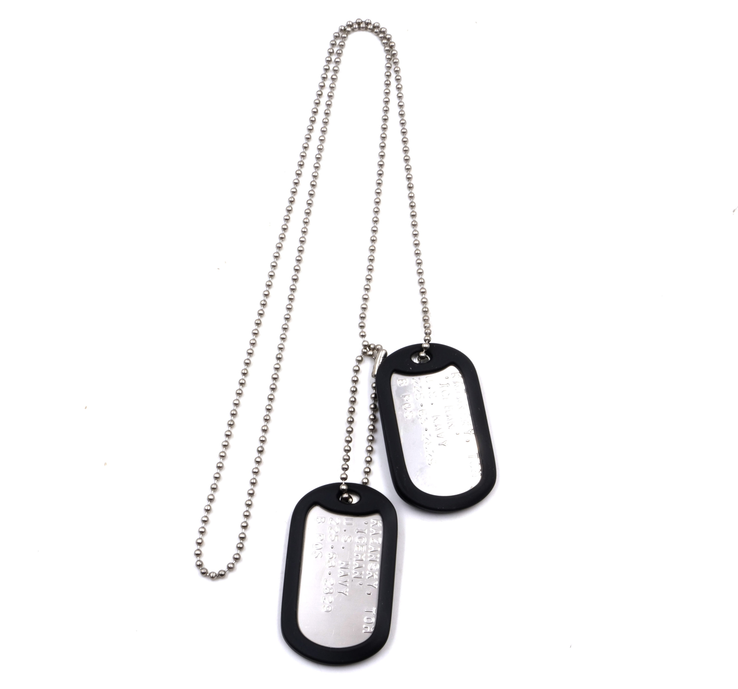 ICEMAN Top Gun Stainless Steel Military Dog Tag Set Cosplay - Etsy