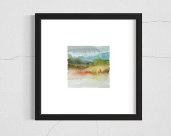 Original Watercolor Painting Small Abstract Painting Mini - Etsy