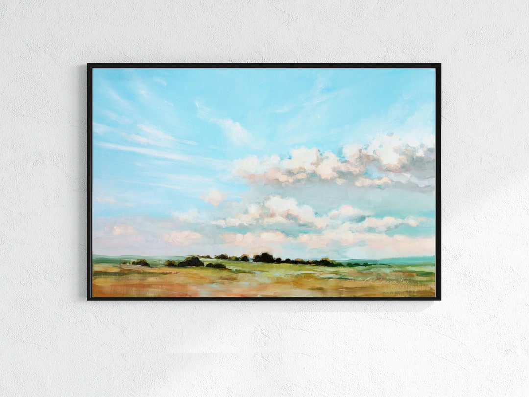 Abstract Landscape Digital Art Print, Instant Downloadable Art Print ...