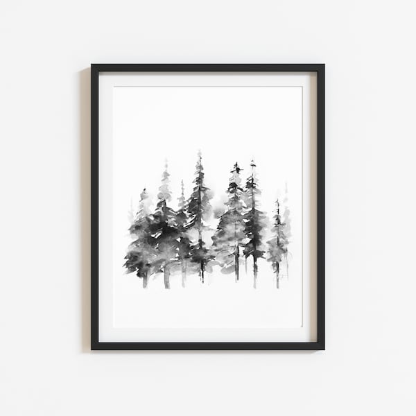 White Pine Tree Print - Etsy