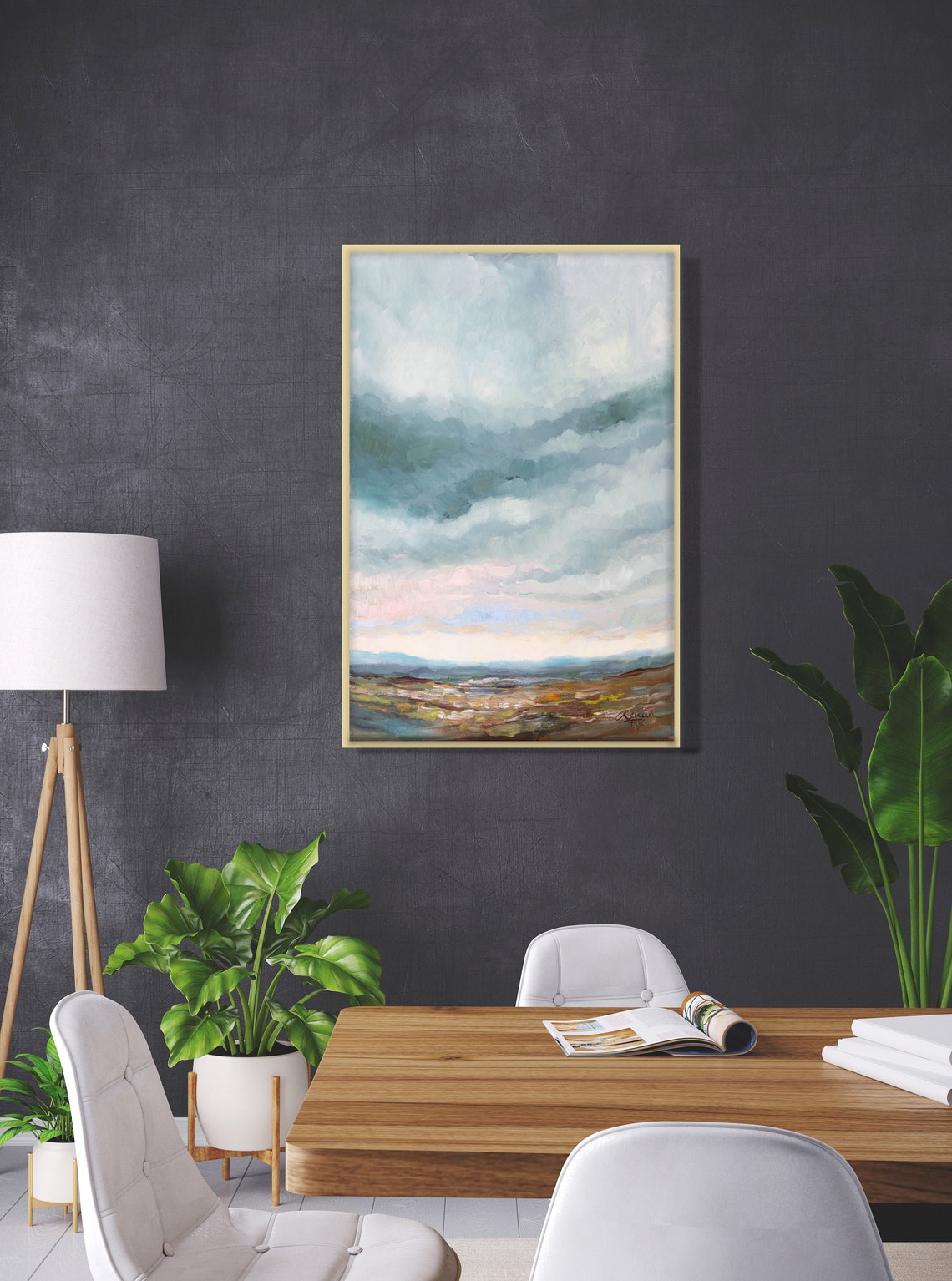 Large Original Oil Painting Canvas Print, Fine Art Abstract ...