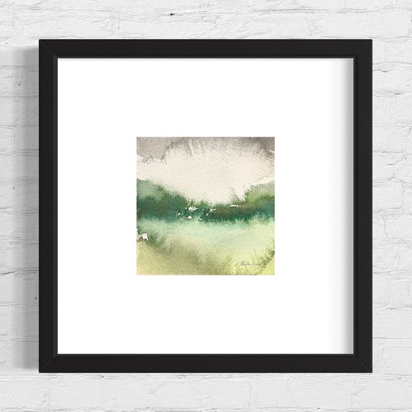 Abstract Watercolor Landscape - Etsy